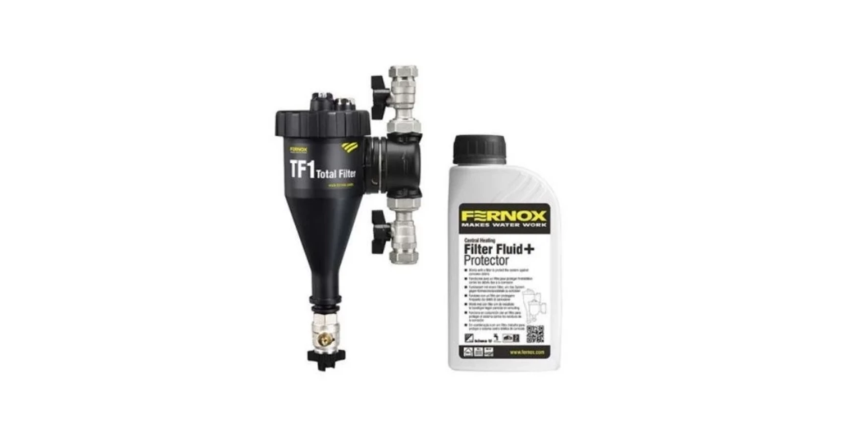 Fernox TF1 Total Filter szűrő 3/4 + Filter Fluid mágneses ...